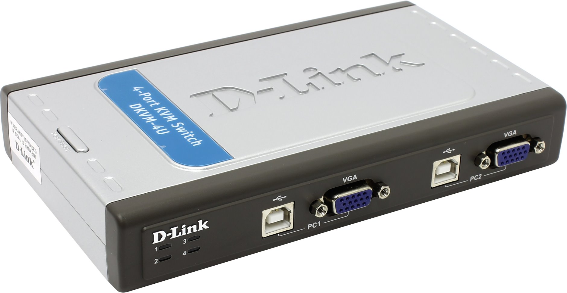 KVM-Переключатель D-Link DKVM-4U кол-во подлючаемых комп. 4 шт. тип ...